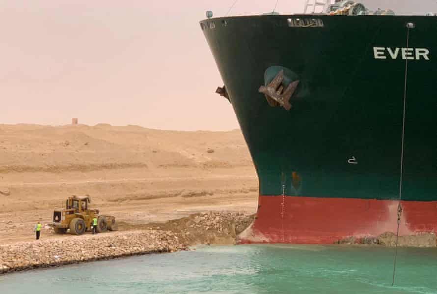 Suez Canal Blocked by Evergreen Container Ship - Maritime Magazine