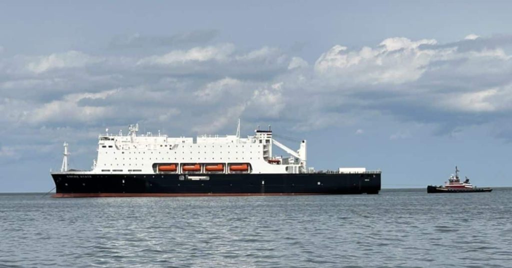 Empire State, first of five U.S training ships delivered by Philly ...