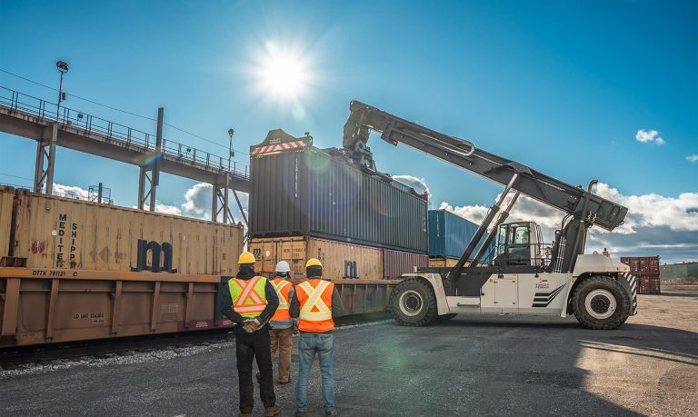 First containers roll through new Hamilton rail transload terminal ...