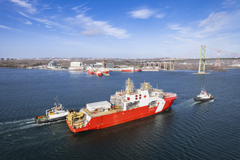 Halifax Shipyard launches the first Arctic and Offshore Patrol Ship for ...